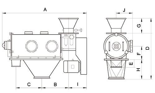 Horizontal Rotary Sifter Screens Air Flow Centrifugal Sifter Screens ...