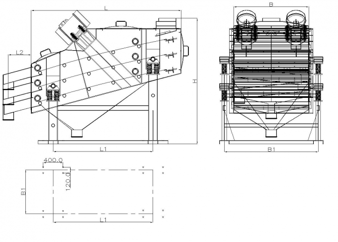Dolomite Rectangular Vibrating Screen Probability Screen Machine ...