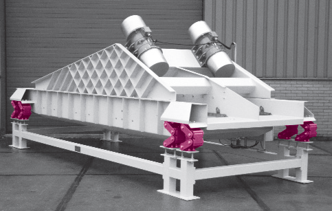 Horizonal Linear Motion Vibrating Screen Carbon Steel For Limestone Grading